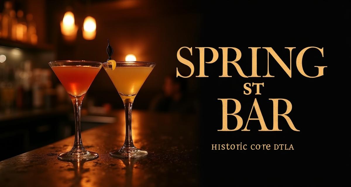 Cocktail Menu | Spring St Bar – Craft Drinks in DTLA